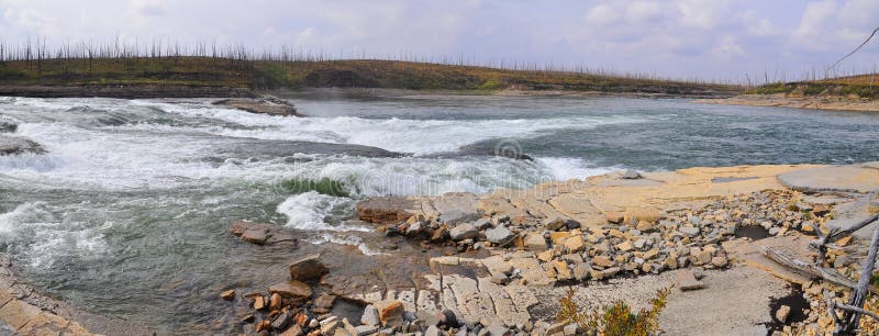 Rocky Rapids on a Northern River. Stock Photo - Image of rapid, nature ...