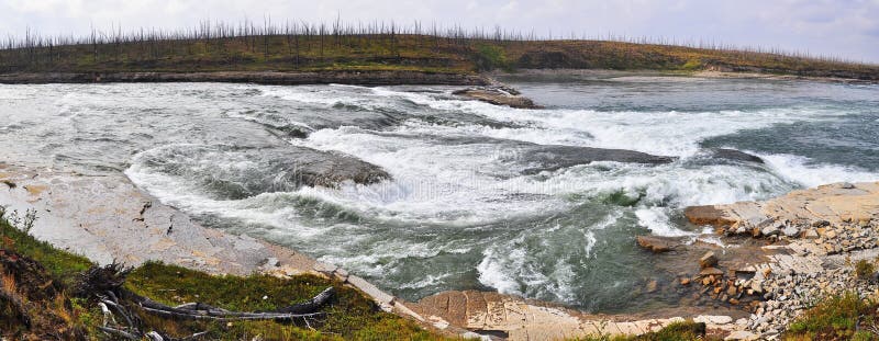 Rocky Rapids on a Northern River. Stock Photo - Image of rock, clear ...