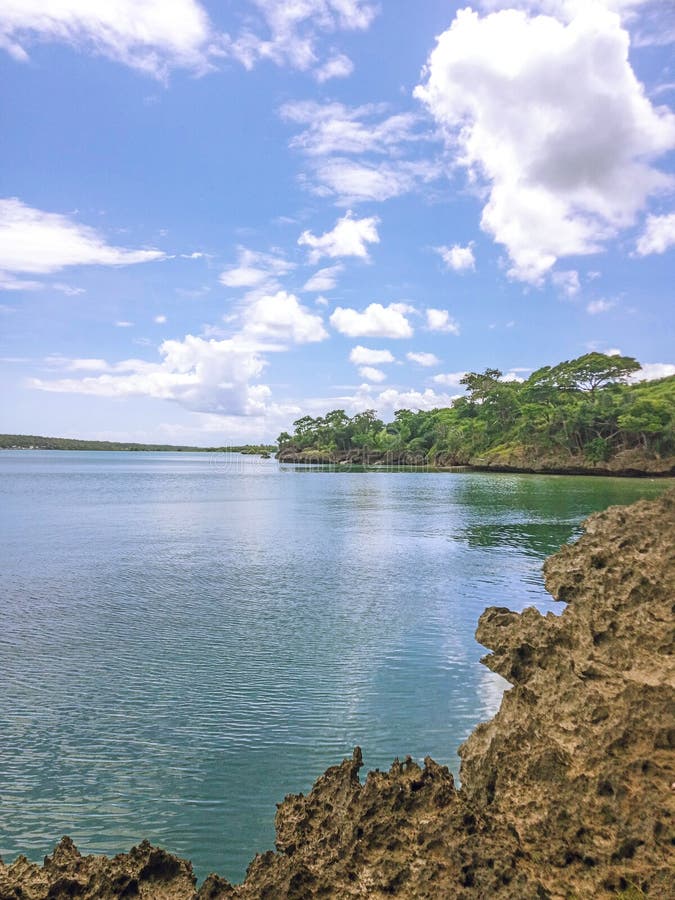 Rocky Reef on the Seafront on an Island Stock Image - Image of rocky ...
