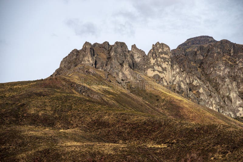 Rocky ridge in Peru stock image. Image of peru, outdoor - 148230257