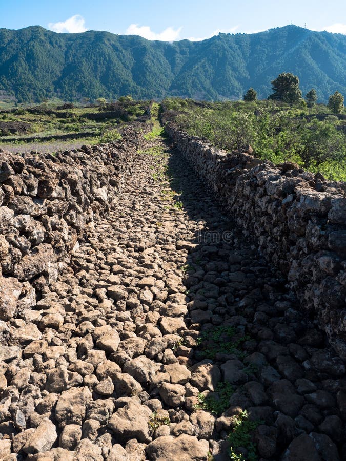Rocky Road in the Mountains. Stock Image - Image of vertical, earth ...