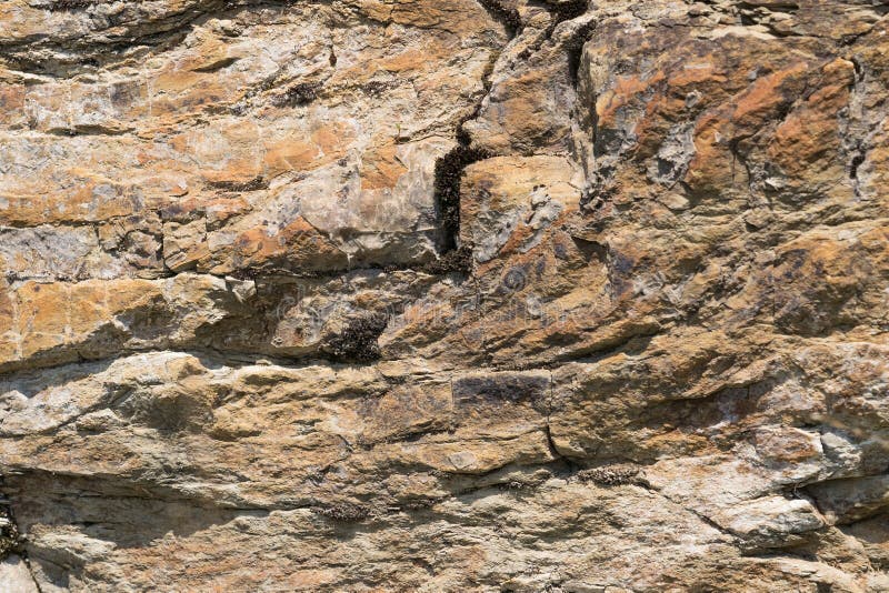 Rocky Rock with Cracks. Interesting Background or Texture Stock Image ...