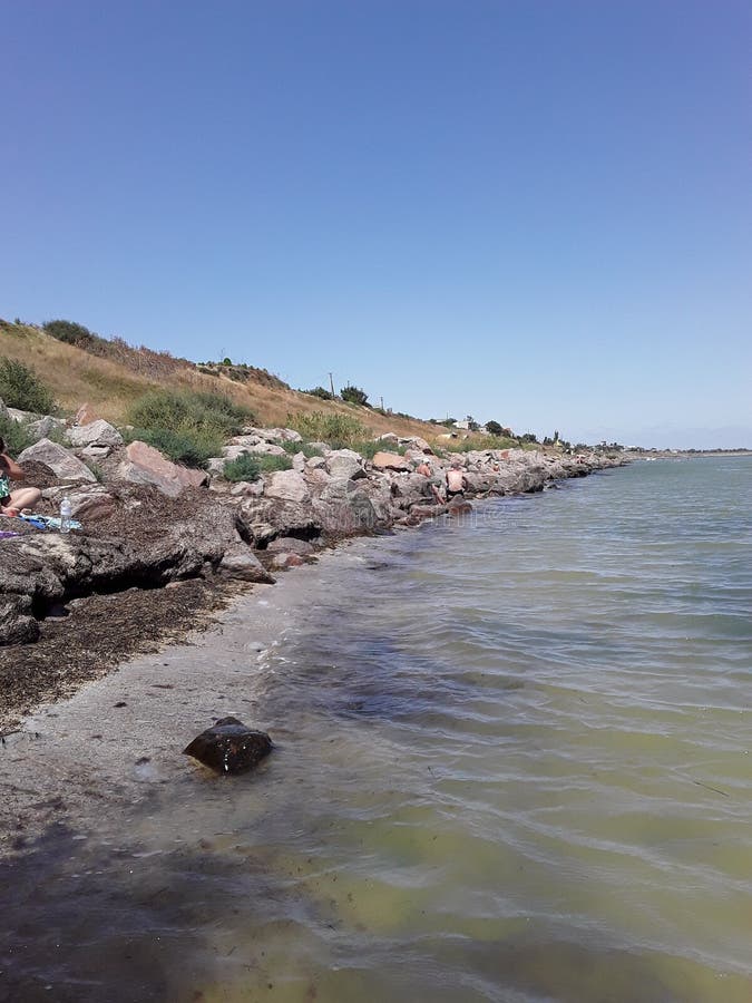 Rocky Sea Beach Large Boulders Stock Image - Image of large, coast ...