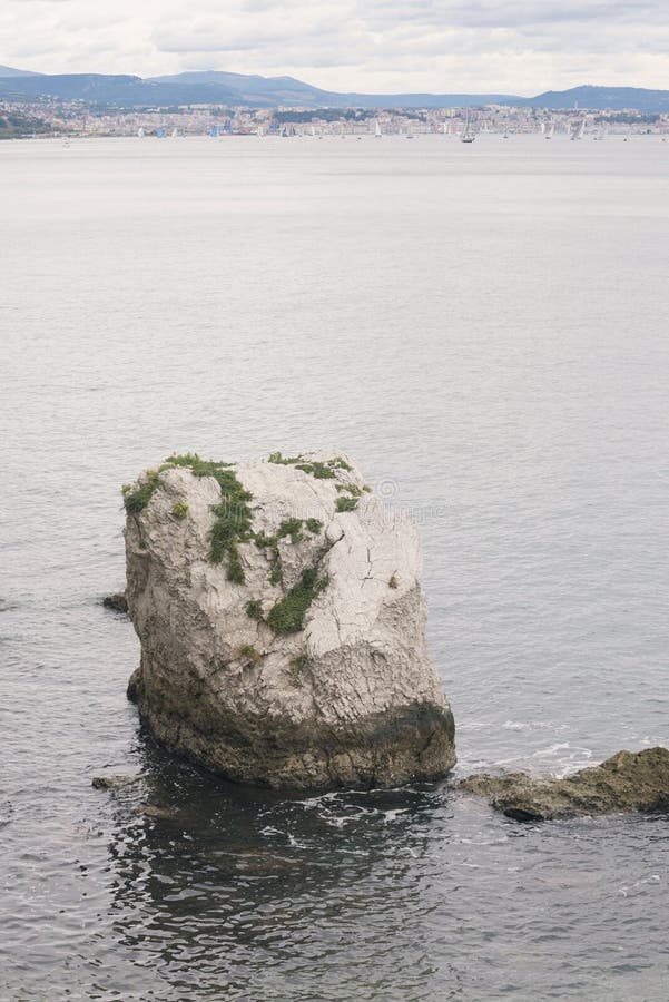 Rocky sea cliff stock photo. Image of vertical, landscape - 88742236