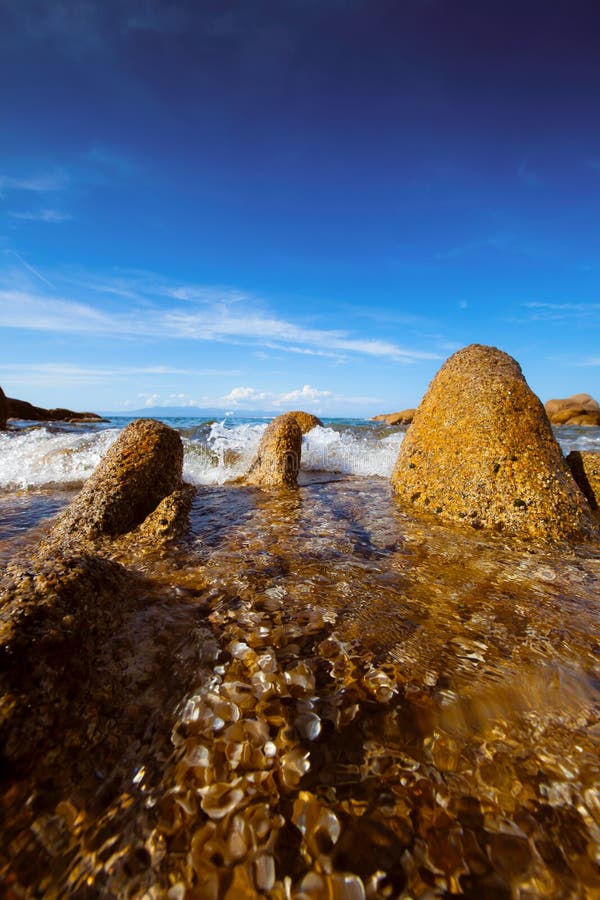 Rocky Seascape stock photo. Image of edge, italy, pool - 16482744