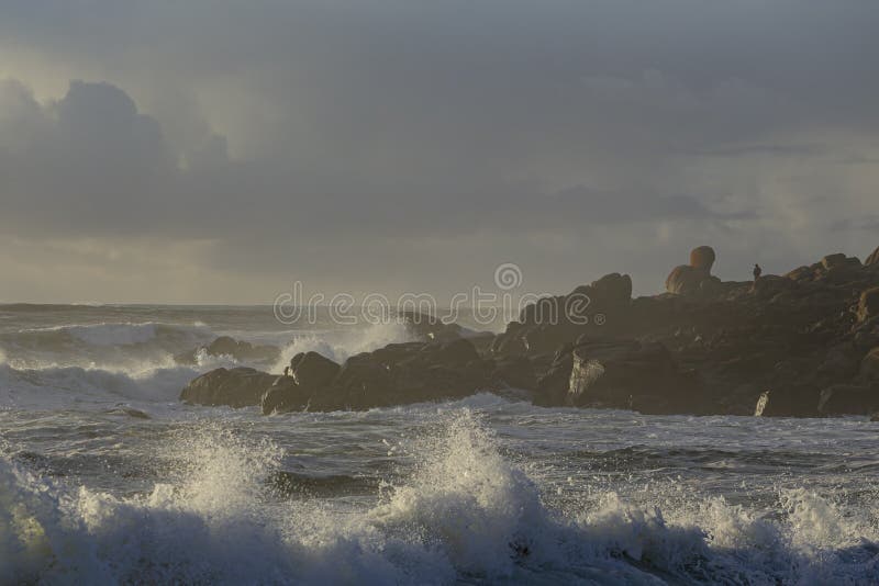 Beautiful rocky seascape stock image. Image of rock - 254943803