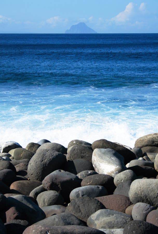 Rocky seashore stock image. Image of gray, sunny, ocean - 1832313