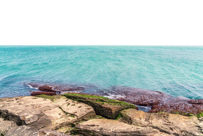 Rocky Seaside with Clear Water Stock Image - Image of coast, water ...