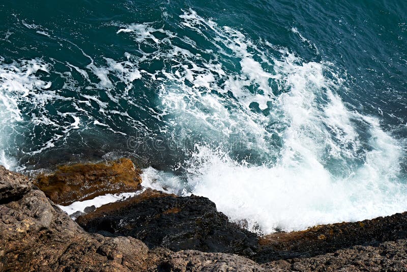 Rocky shore. Tidal bore stock image. Image of outdoor - 244592255