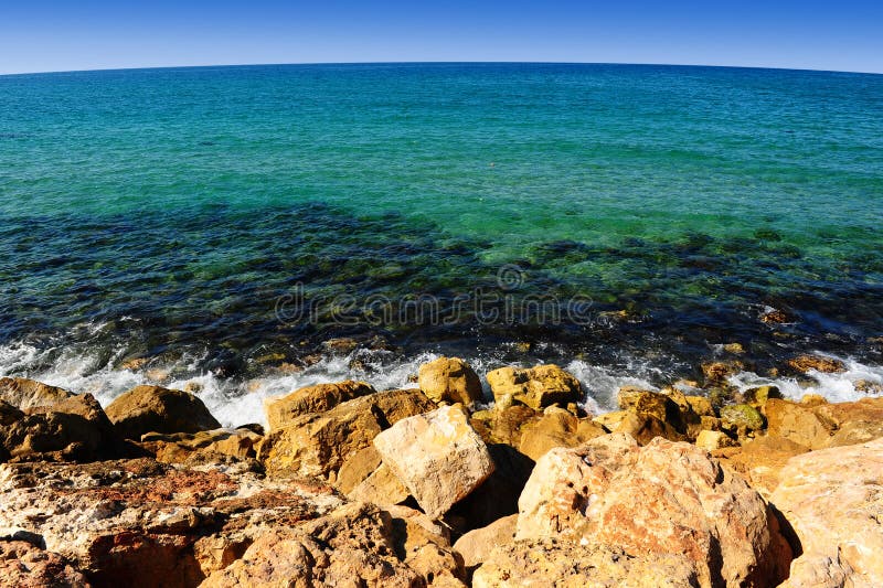 Rocky Shores stock image. Image of coast, sand, landscape - 17323783