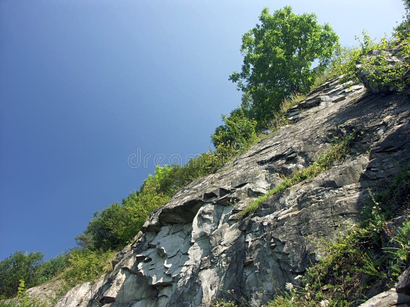 Rocky slope stock image. Image of trees, outdoors, boulders - 222047