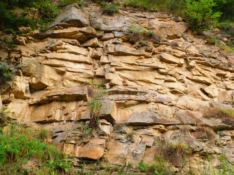Rocky slope stock image. Image of cloud, morning, freedom - 48808275