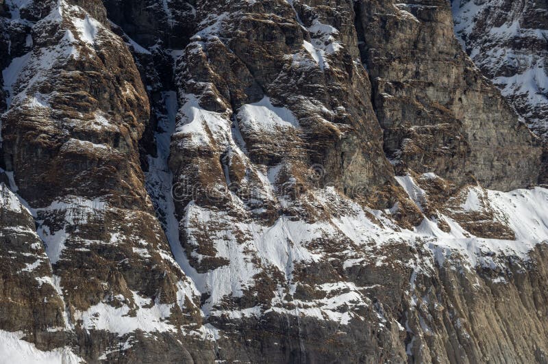 Snow covered cliff face stock photo. Image of chill, wild - 8057832