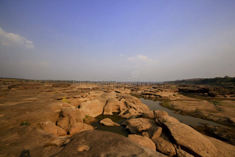 Surface Rocks by Water Erosion. Stock Image - Image of green, beautiful ...