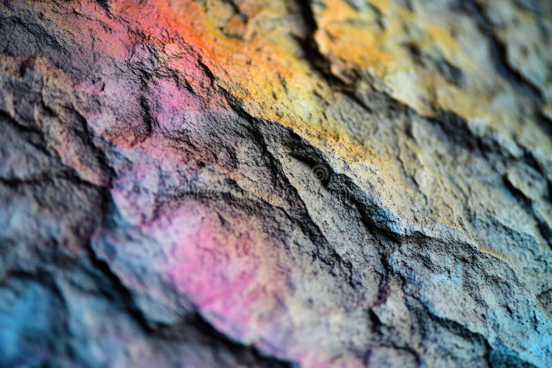 Rocky Terrain with Vibrant Colors and Textures Stock Image - Image of ...