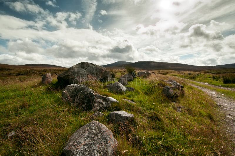 Rocky Valley with a Wild Path. Stock Image - Image of pastures, nature ...