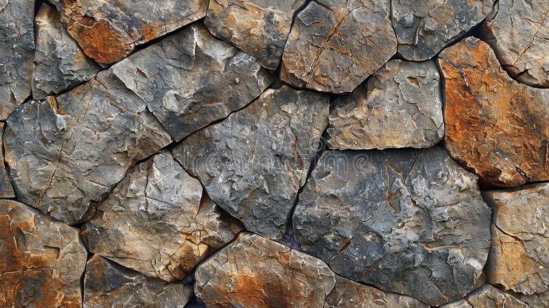 Rocky Wall with Varied Shapes and Textures, Suitable for Use As ...