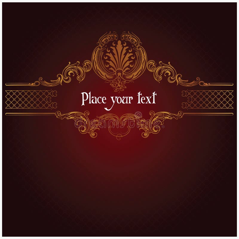 Rococo background stock vector. Illustration of decorative - 23233313