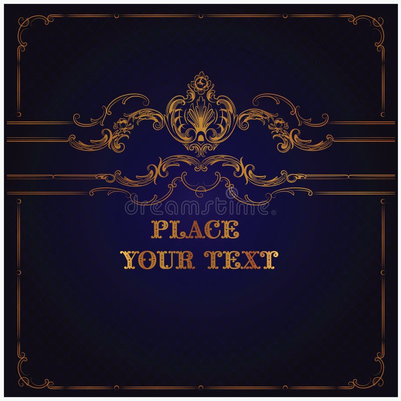 Rococo background stock vector. Illustration of card - 23233314