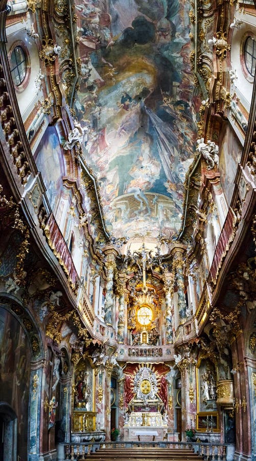 Rococo Church Interior, Munich Editorial Stock Photo - Image of munich ...