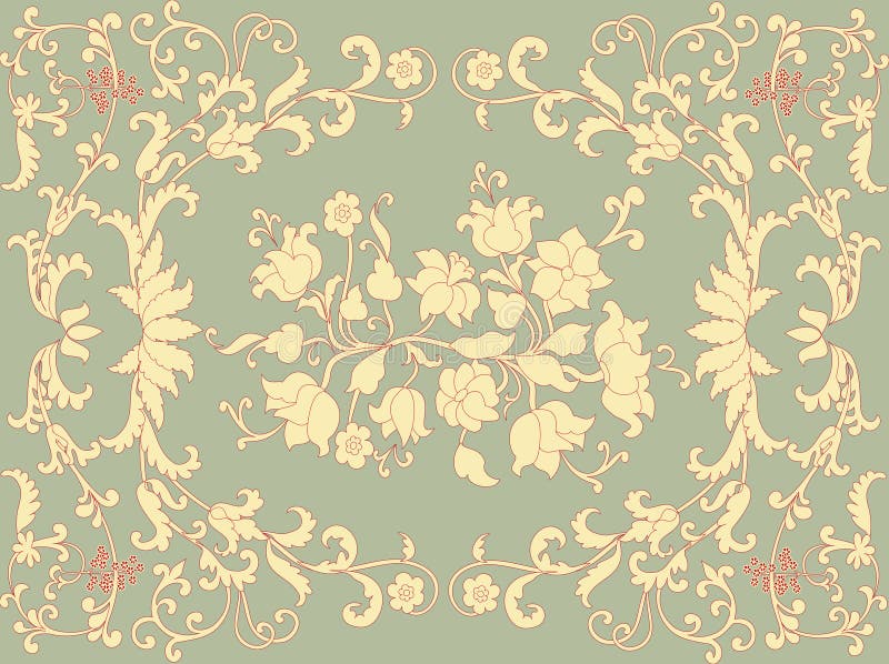 Rococo design stock vector. Illustration of repeating - 13893950
