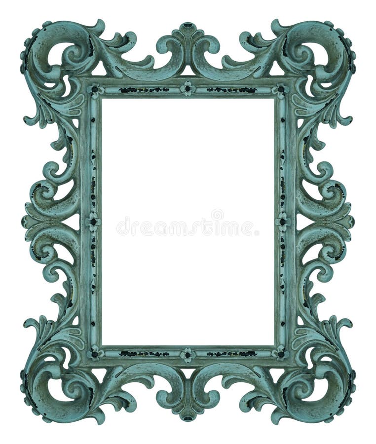 Rococo frame stock photo. Image of vintage, baroque, blue - 30373164