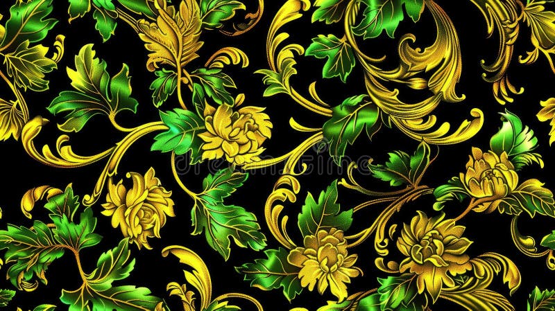 A Rococo Pattern Adorning the Ornate Ceiling of a Historic Ballroom ...