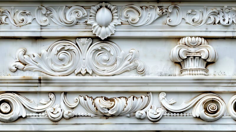 A Rococo Pattern Adorning the Ornate Ceiling of a Historic Ballroom ...