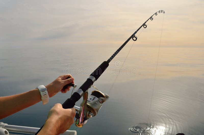 Rod in the hands stock photo. Image of idyllic, destination - 106097228