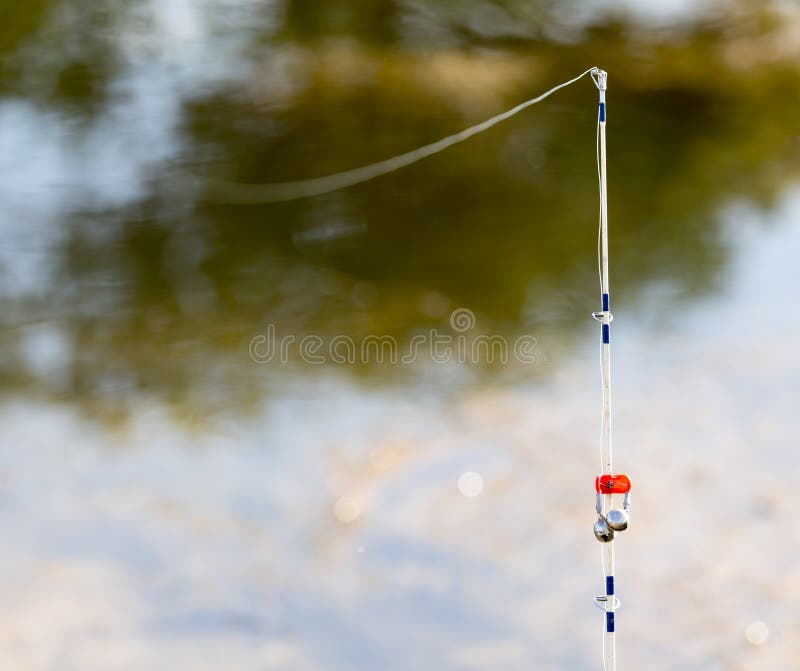 Rod on a river in nature stock image. Image of sport - 88865071
