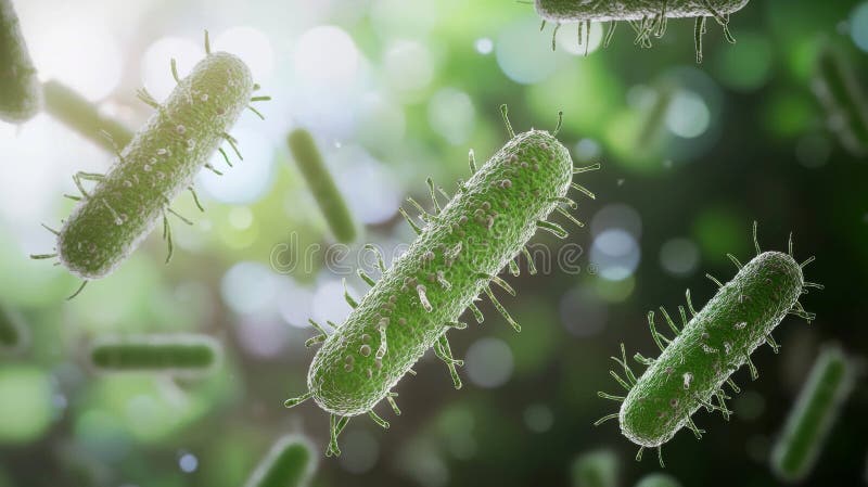 Rod-shaped Bacteria, or Bacilli, are Visualized Under a Microscope ...