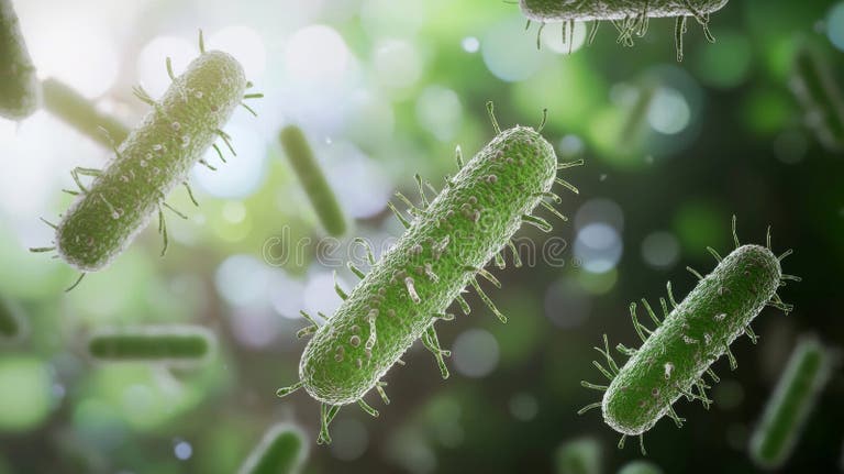 Rod-shaped Bacteria, or Bacilli, are Visualized Under a Microscope ...