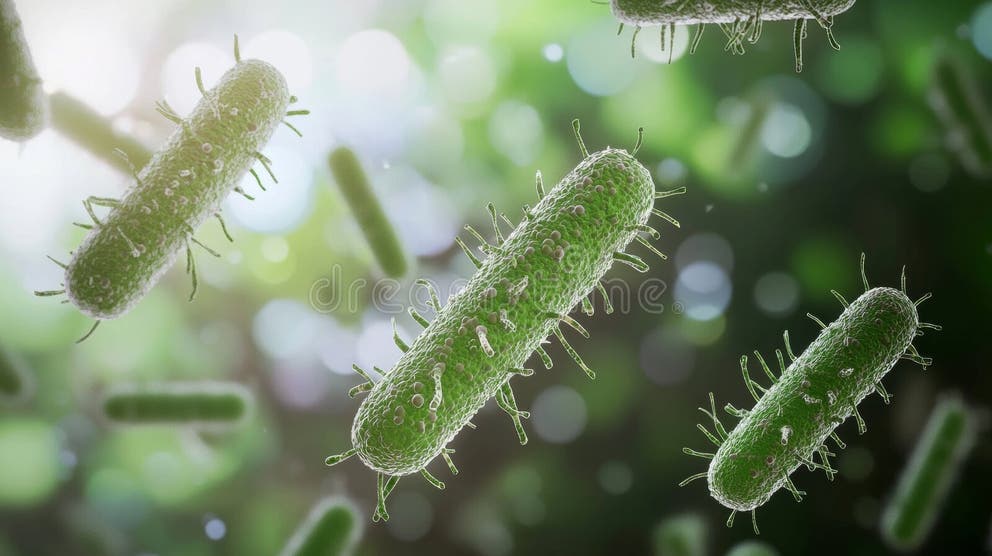 Rod-shaped Bacteria, or Bacilli, are Visualized Under a Microscope ...