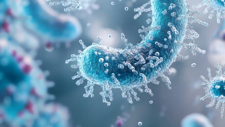 Rod-shaped Bacteria are Visible Under a Microscope in a Complicated ...