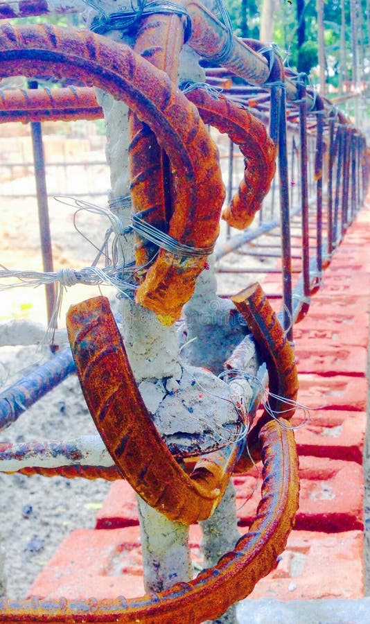 Rod Structure for Building Work Stock Photo - Image of work, steel ...