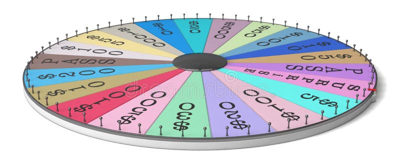 Roda da sorte ilustração stock. Ilustração de metal, conceito - 84874240