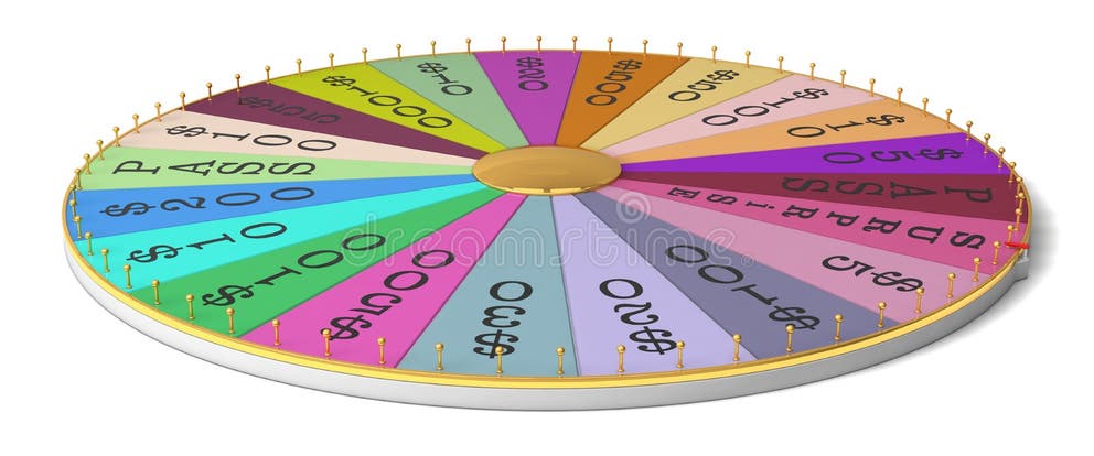 Roda da sorte ilustração stock. Ilustração de fortuna - 63697464