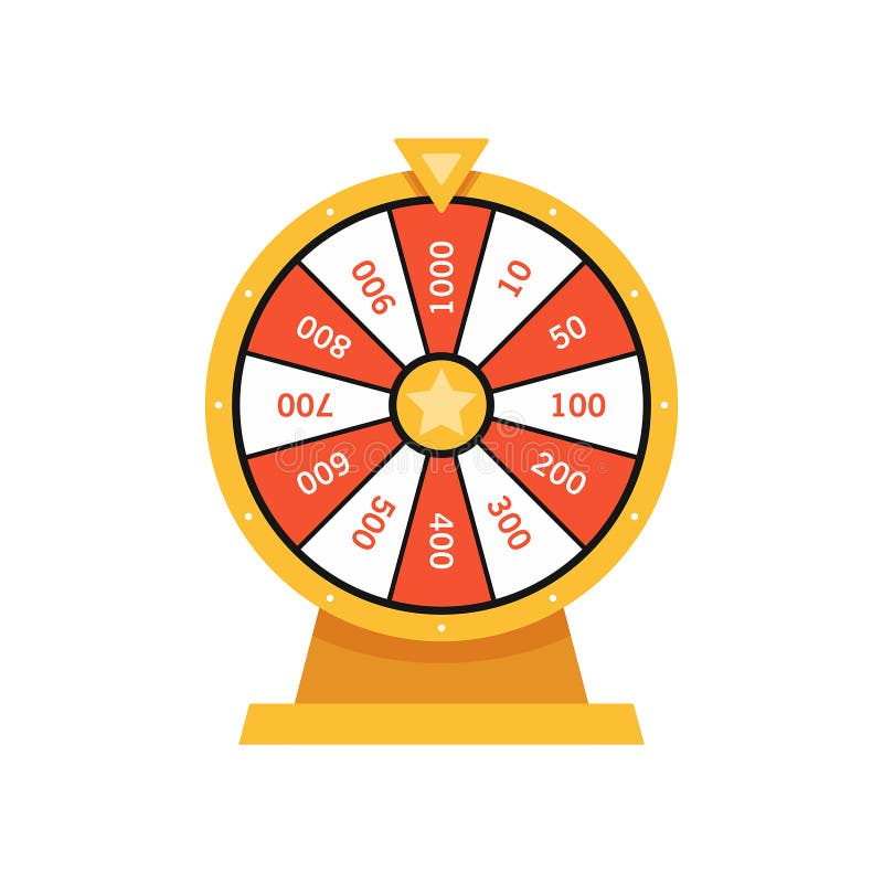 Roda Da Sorte Da Loteria Da Fortune Ilustração do Vetor - Ilustração de ...