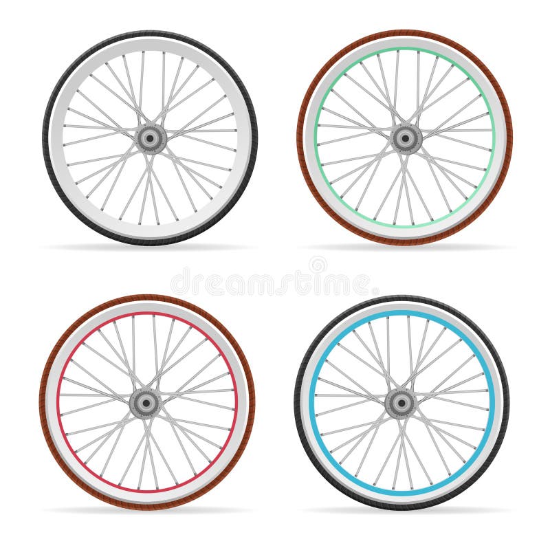 Roda de bicicleta do vetor ilustração do vetor. Ilustração de ...