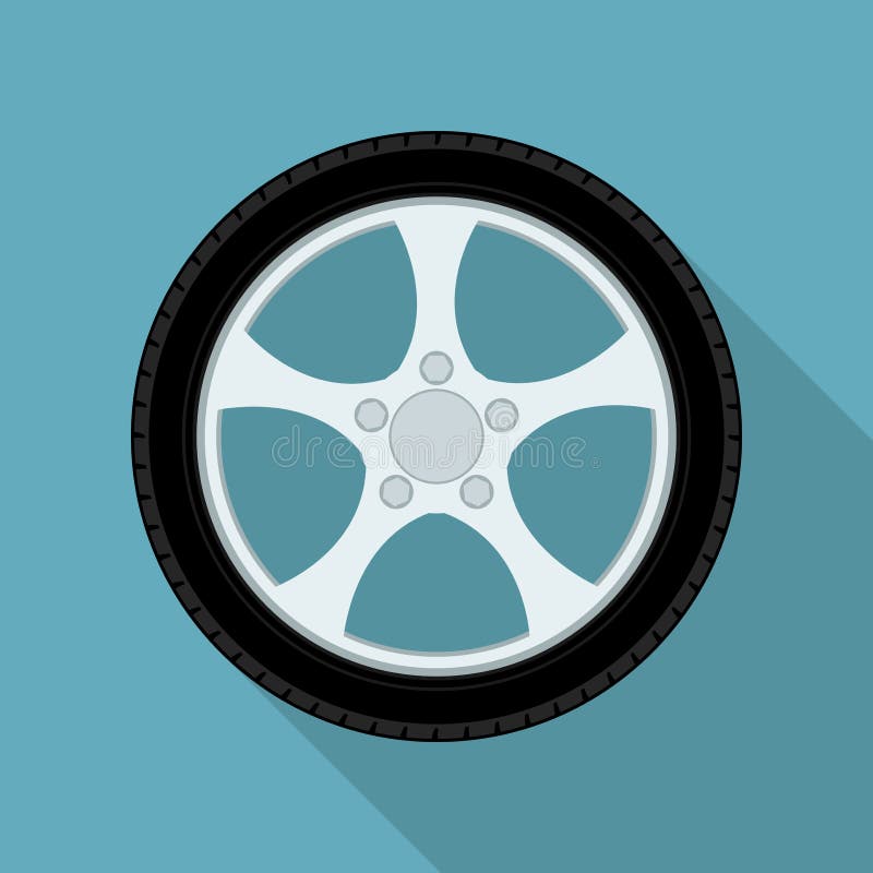 Roda de carro ilustração do vetor. Ilustração de forma - 7284766