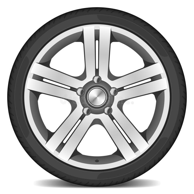 Roda De Carro Do Vetor Imagem de Stock Royalty Free - Imagem: 7284766