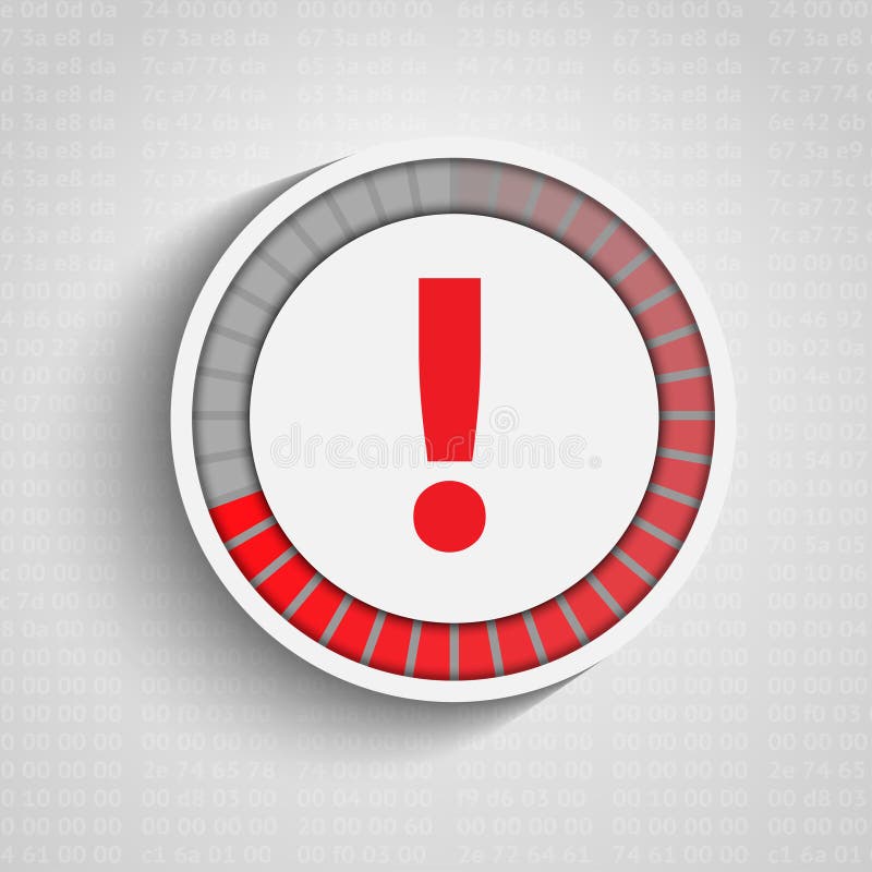 De Reeks Van Het Waarschuwingssymbool Uitroepteken in Rode Cirkel ...