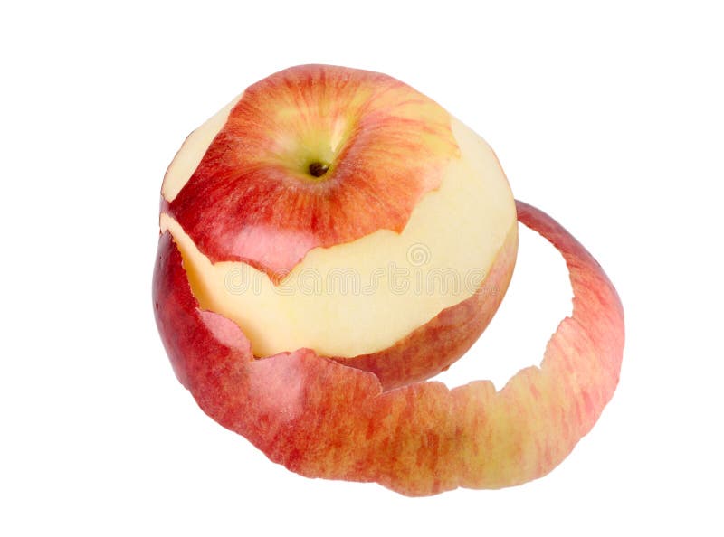 Rode appel en schil stock afbeelding. Image of appel - 29164891