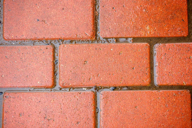 Textuurmetselwerk Van Rode Oude Baksteen Wordt Gemaakt Die Stock Foto ...