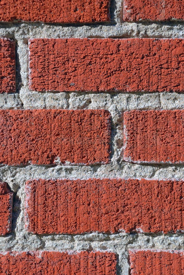 Rode bakstenen stock foto. Image of cement, concreet - 12282764