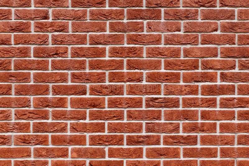Rode Bakstenen Muur Met Ruwe Textuur En Wit Mortier Stock Foto - Image ...