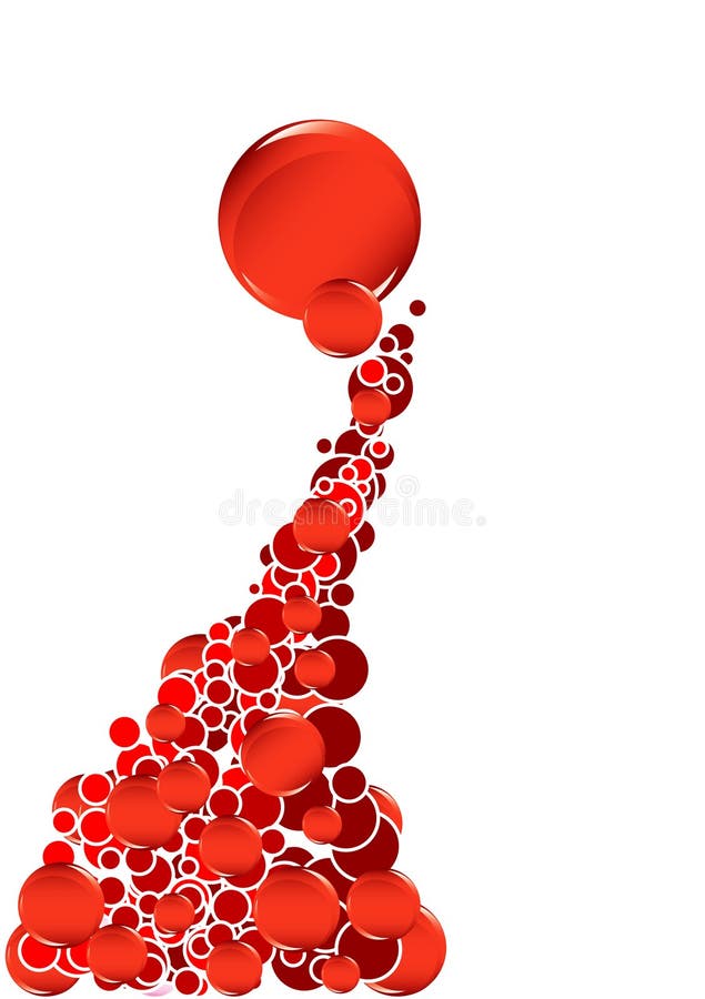 Rode bel vector illustratie. Illustration of mooi, idee - 7723844