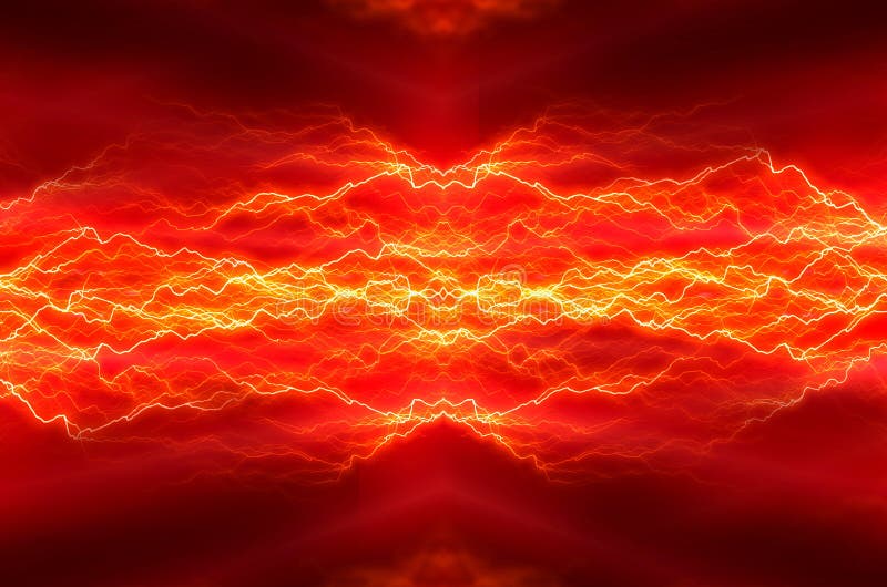 Rode bliksem stock illustratie. Illustration of licht - 32706368