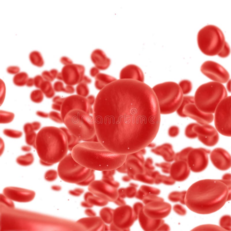 Rode bloedcel het stromen stock illustratie. Illustration of stroom ...