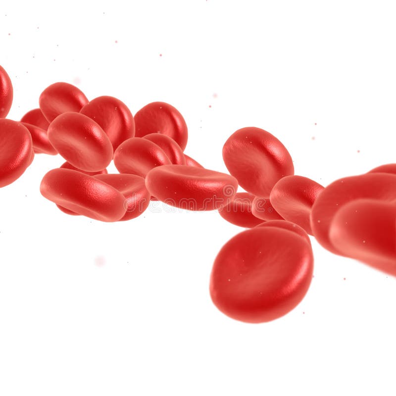 Rode bloedcel het stromen vector illustratie. Illustration of biologie ...